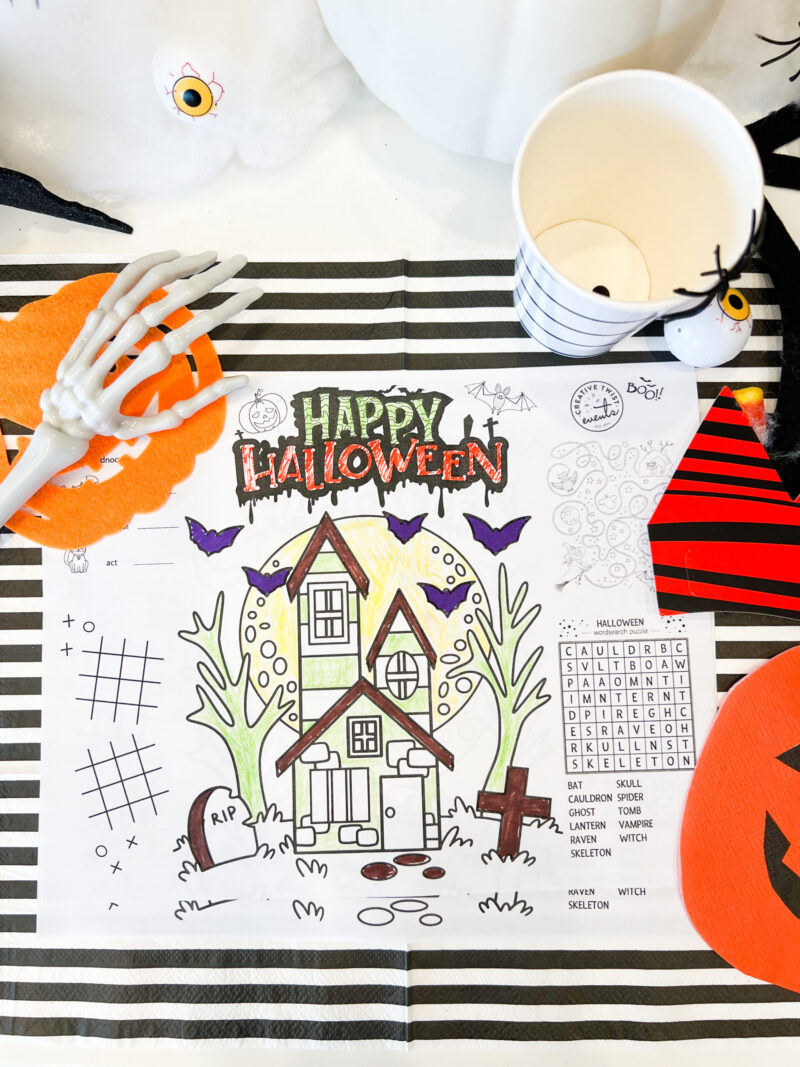 Free Printable Halloween Placemat – Creative Twist Events